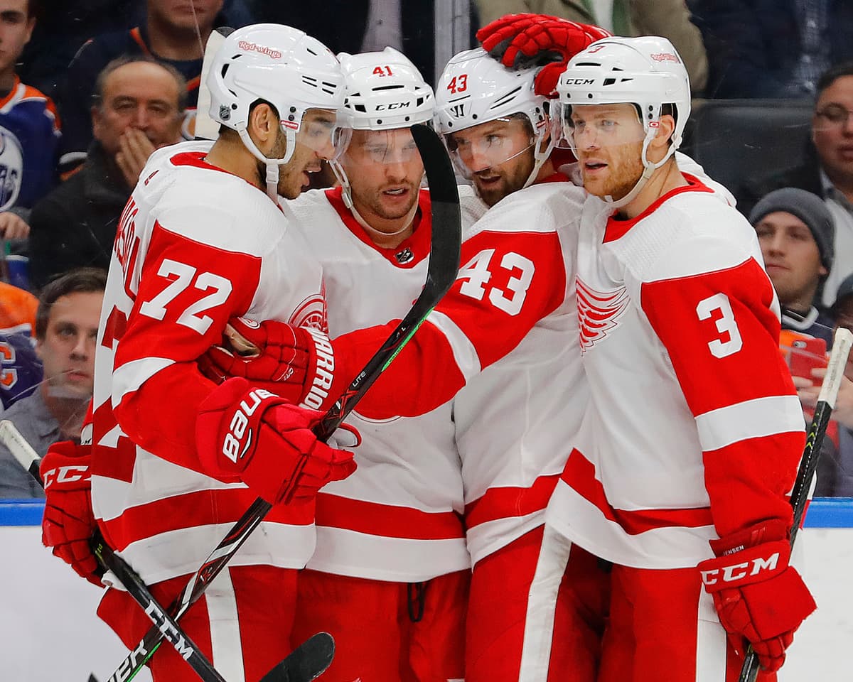 RED WINGS POST-GAME: 3-2 win over Oilers propels Wings out of league ...